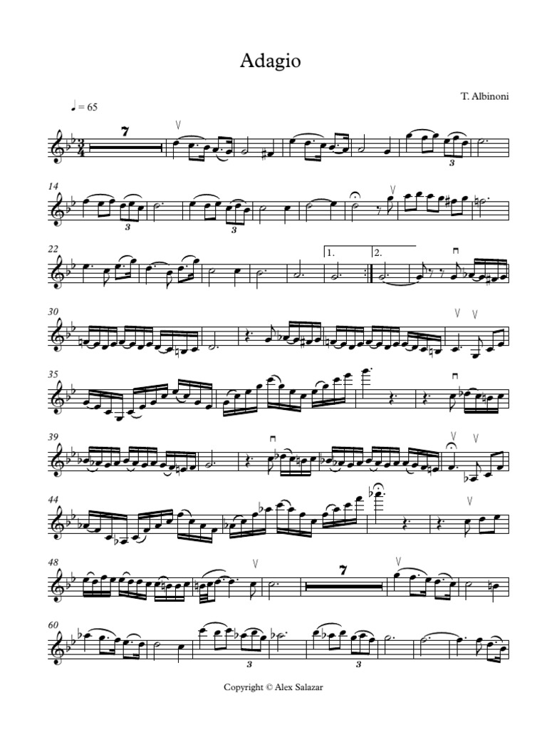 Adagio - Partitura Completa | PDF