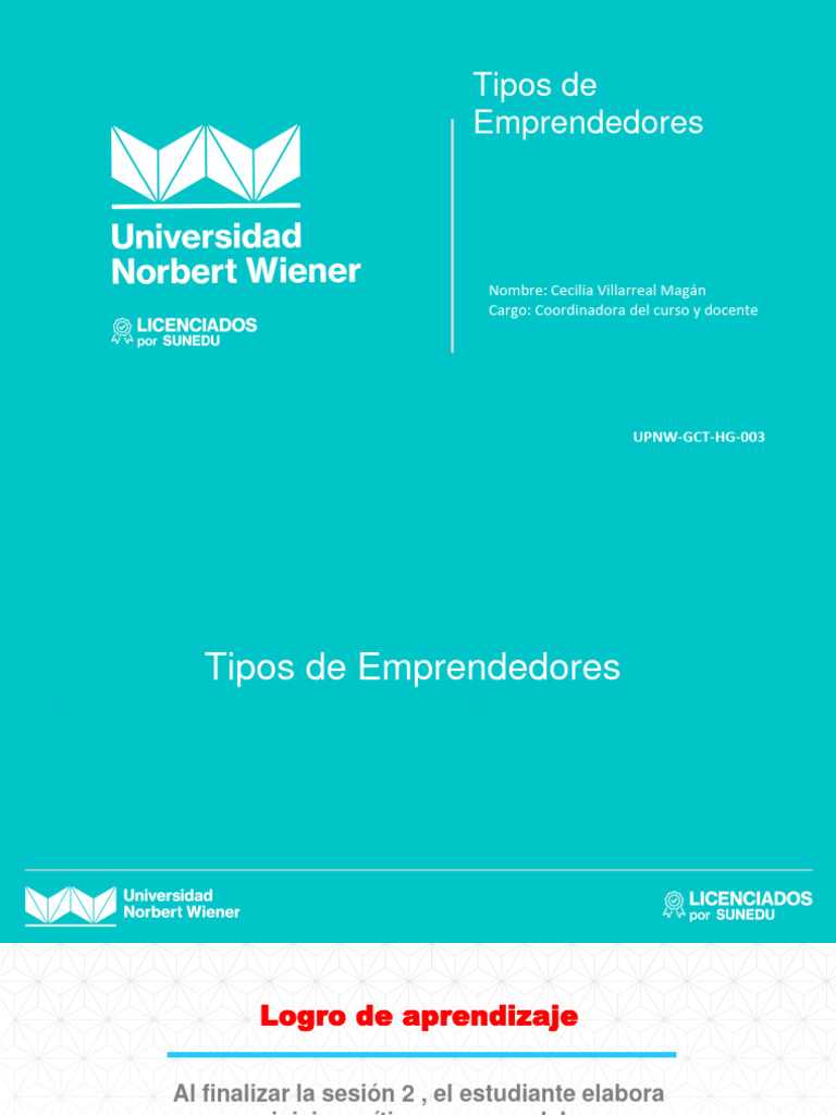 Sesion 2 | PDF | Iniciativa empresarial | Negocios económicos