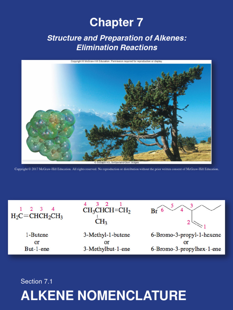 Ch07 Lecture 01 07 | PDF | Alkene | Isomer