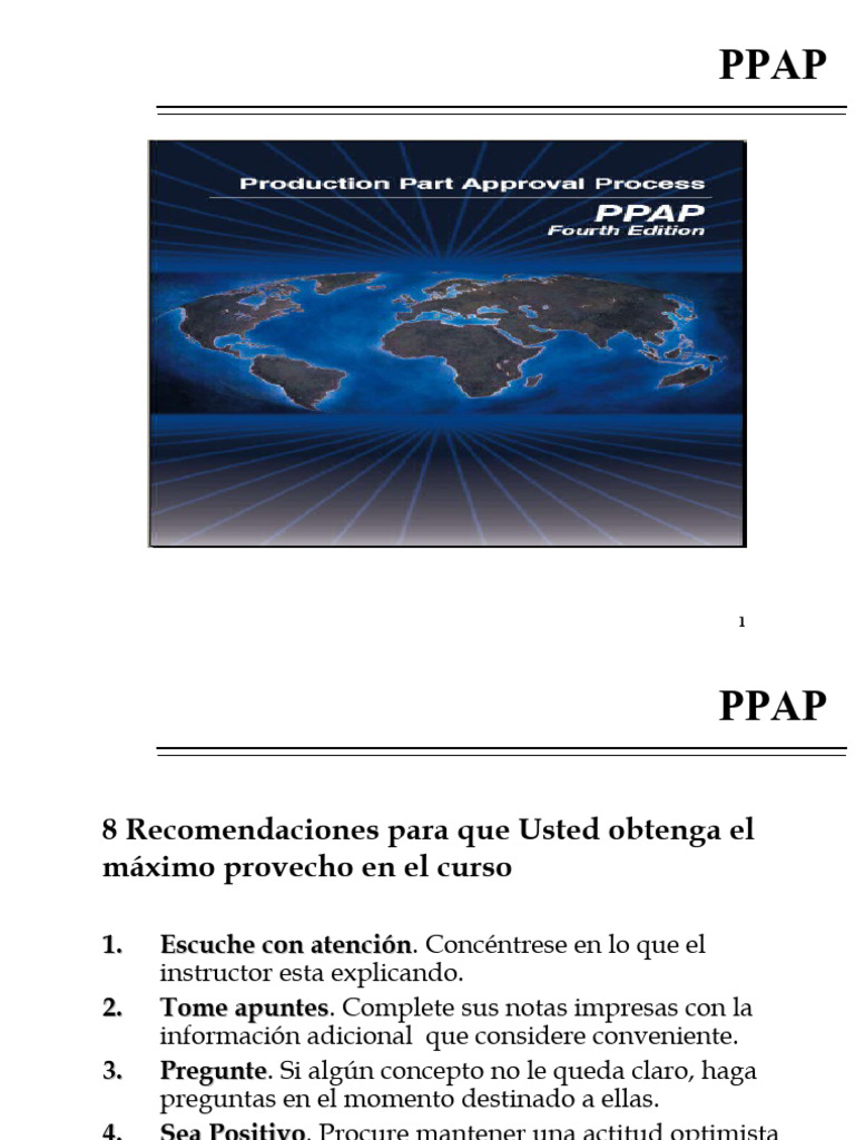 Guía Completa del Proceso PPAP | PDF | Diseño