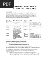 Nib Contribution Rate Sheets | PDF | Social Policy | Employee Relations