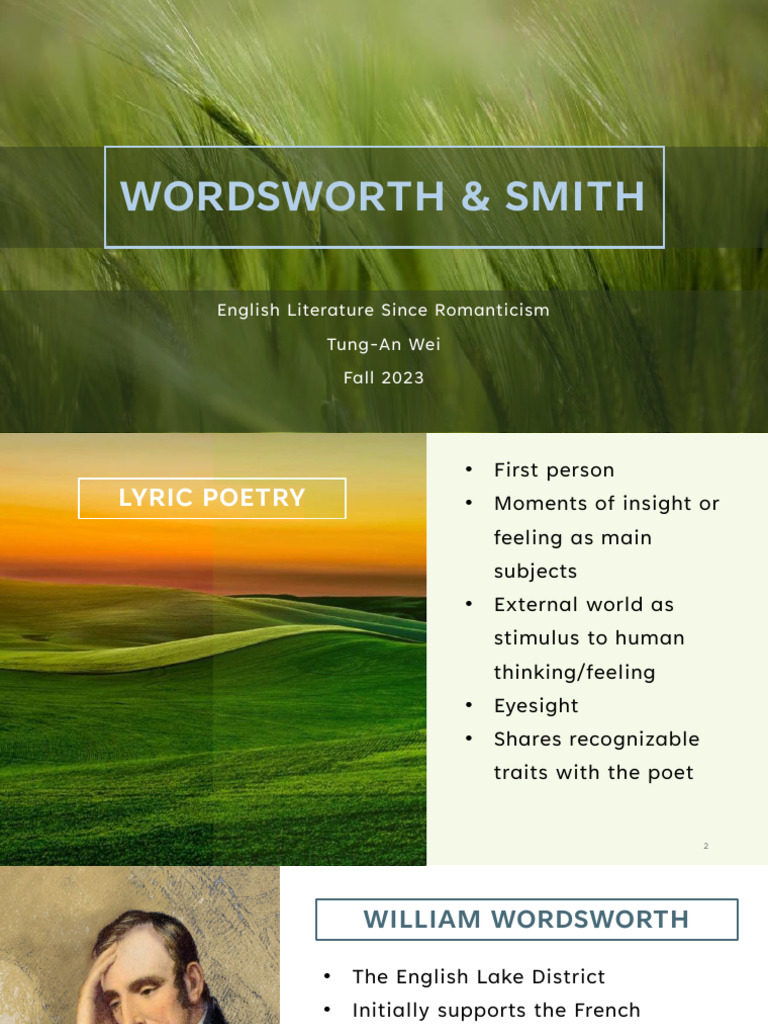 Romanticism & Lyric Poetry Study | PDF | William Wordsworth | Samuel ...