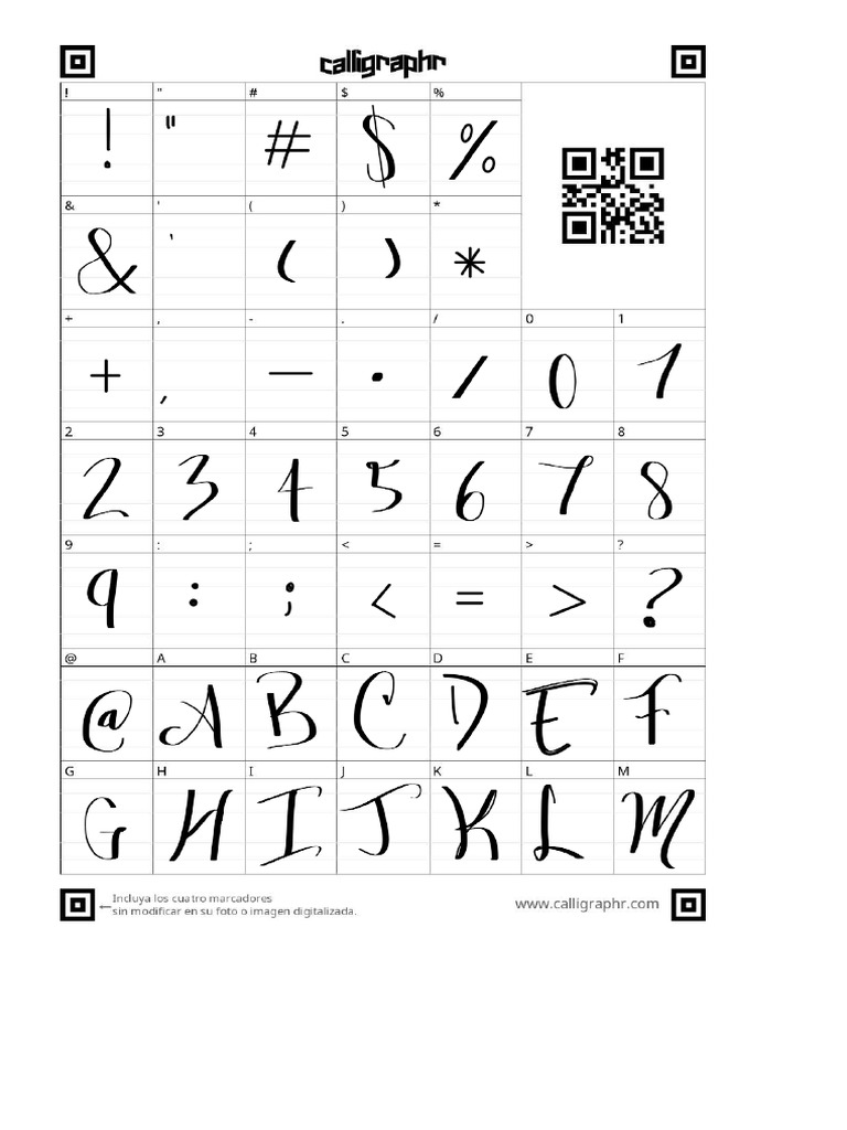 Calligraphr-Template Compressed | PDF