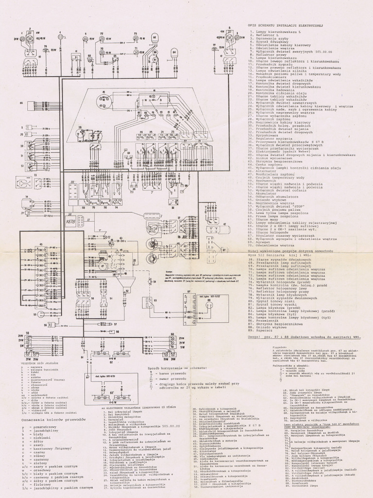NYSA Schemat Instalacji Elektrycznej 1 | PDF