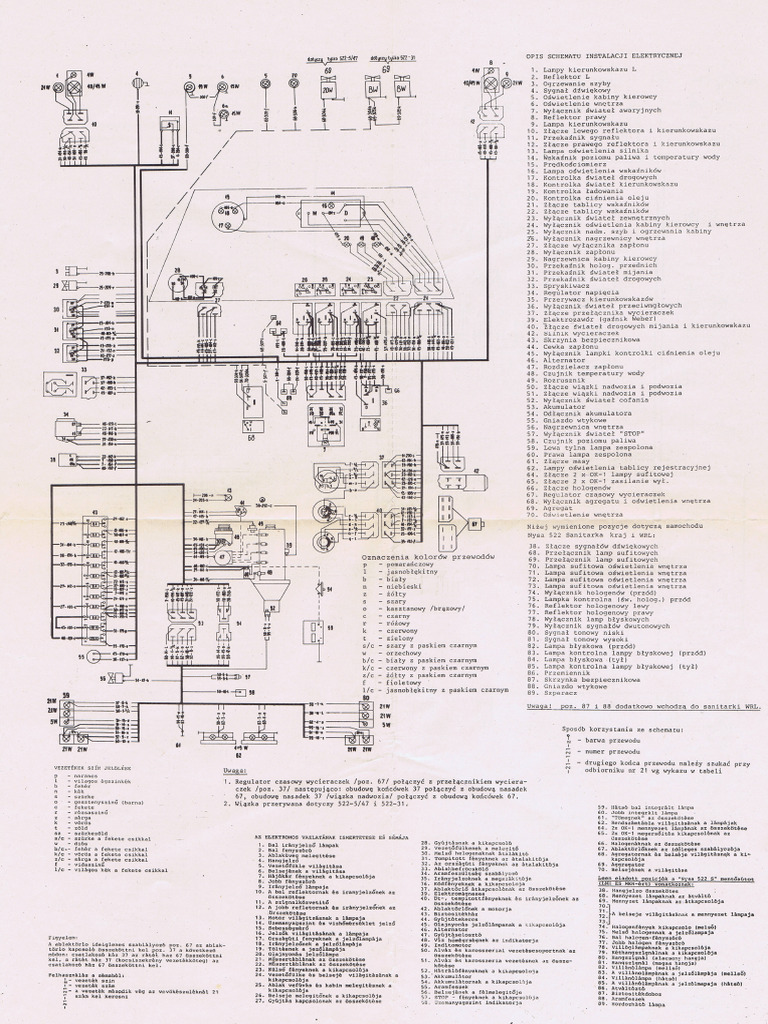 NYSA Schemat Instalacji Elektrycznej 2 | PDF