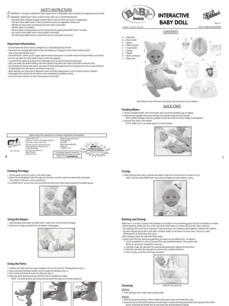 Baby Born PDF | PDF | Water