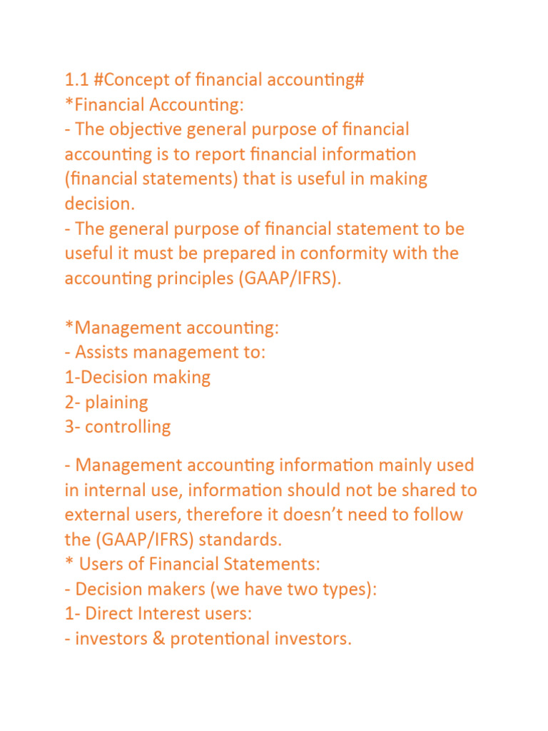 CMA Notes Unit 1 | PDF | Stocks | Balance Sheet