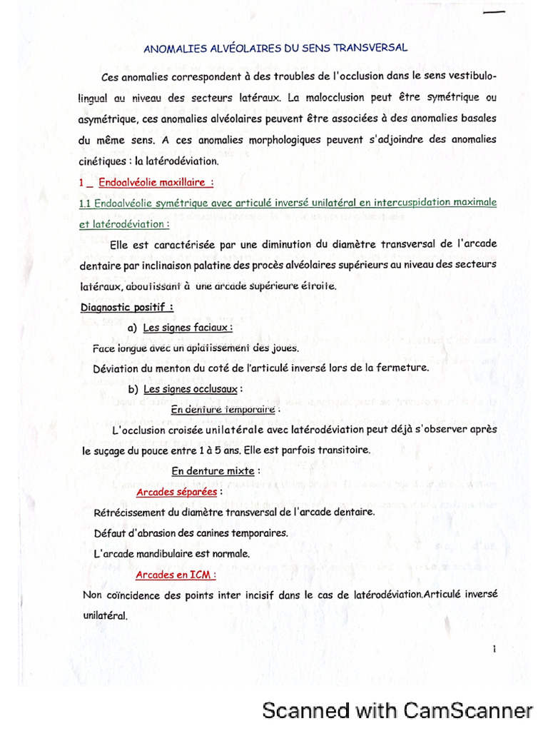 Partager '6 - Les Anomalies Alvéolaires Du Sens Transversale .PDF' | PDF