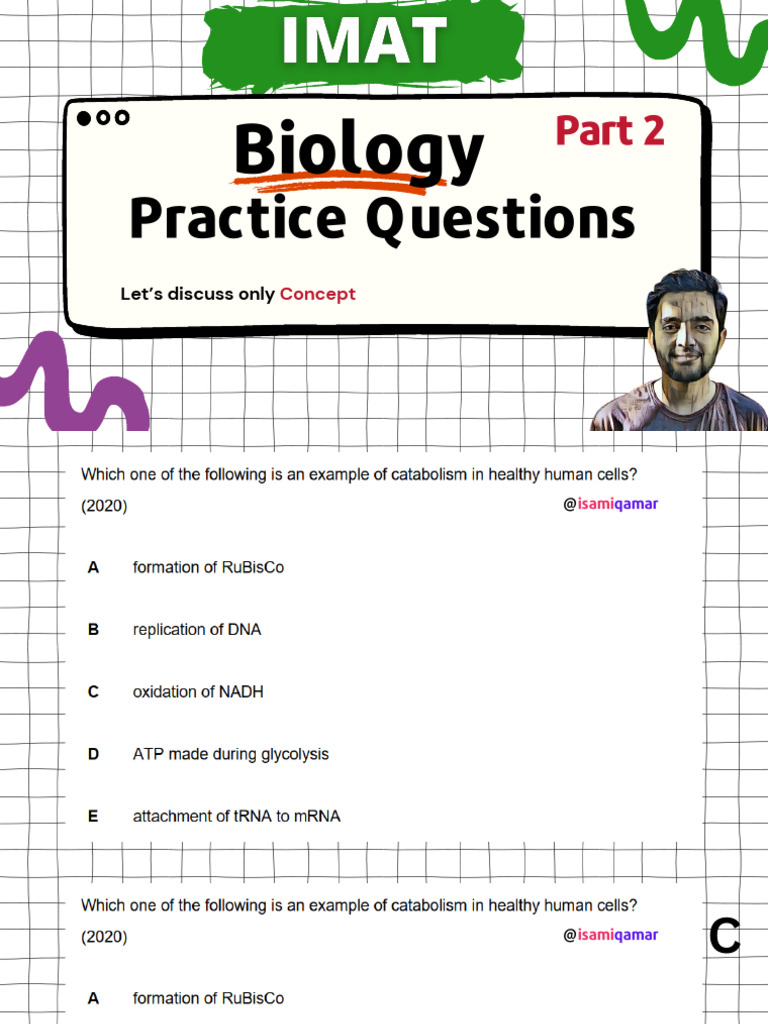 Imat Biology Questions Part 2 | PDF | Career & Growth