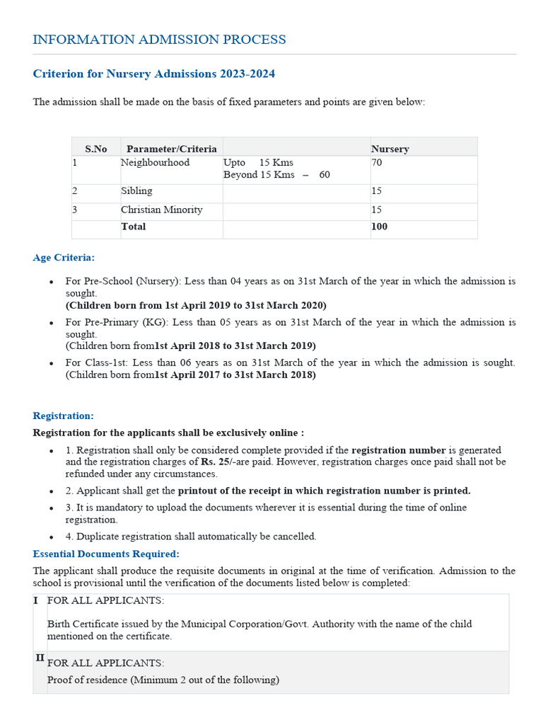 Guidelines | PDF | Identity Document | Fee