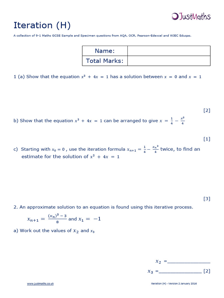 GCSE Maths - Iteration - 230908 - 220424 | PDF | Mathematics | Applied Mathematics