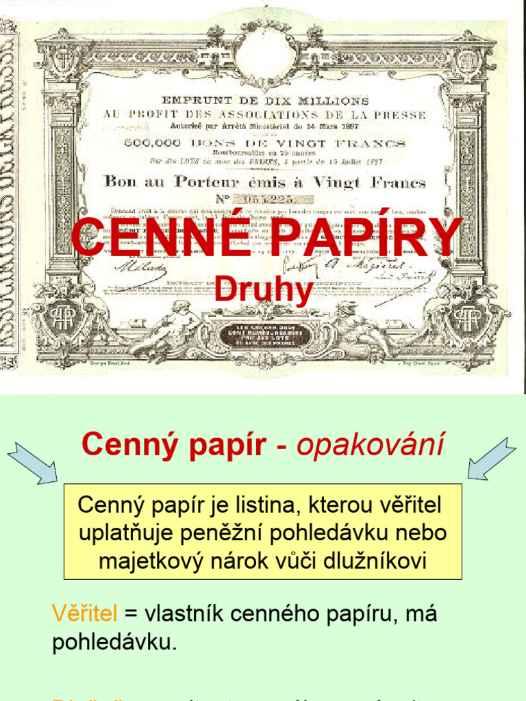 Cenne Papiry | PDF