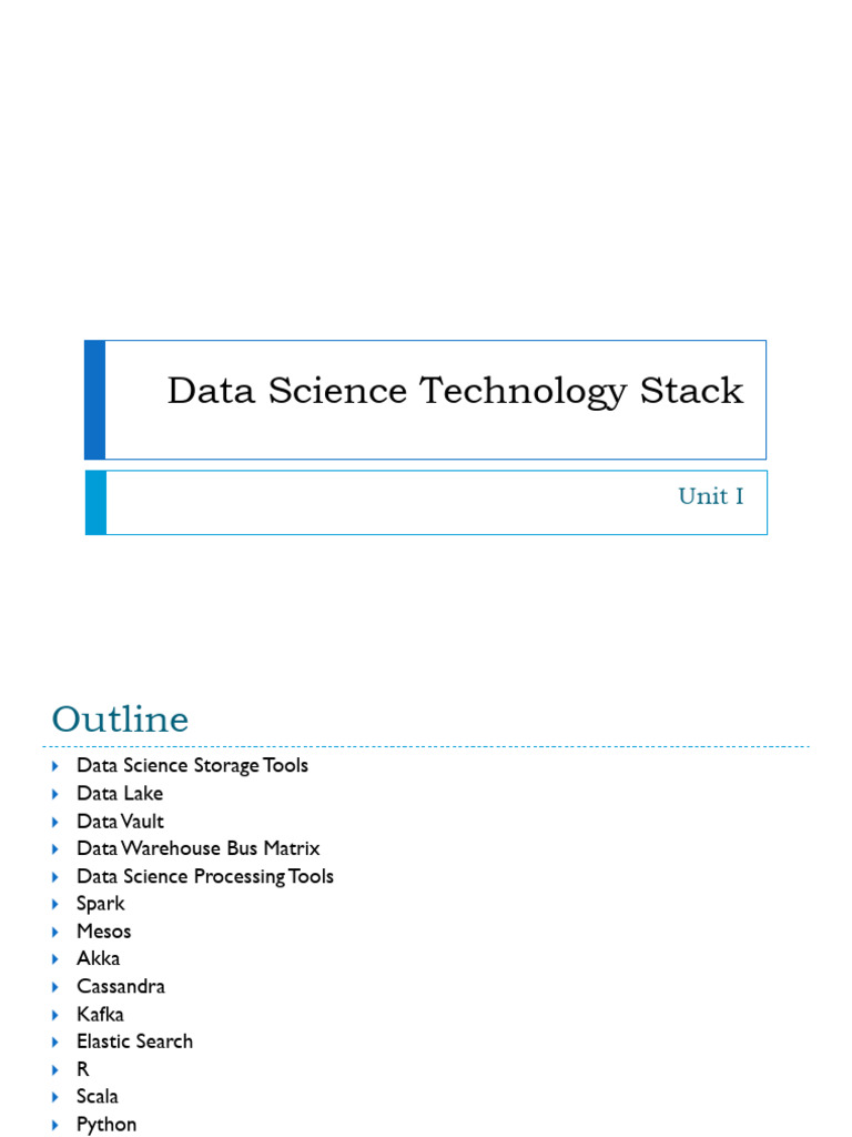 Unit 11data Science Technology Stack Pdf Apache Spark Apache Hadoop 