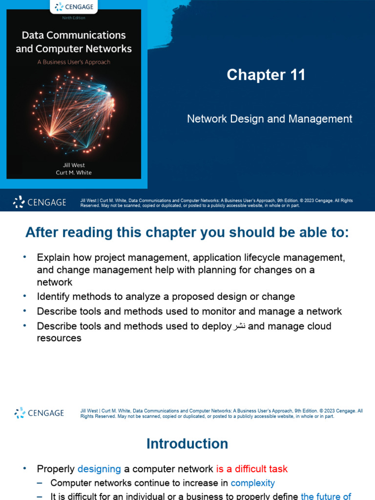 West 9e Chapter 11 Slides | PDF | Computer Network | Project Management