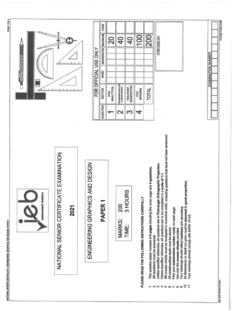 Engineering Graphics and Design P1 2021 | PDF Engineering Graphics and Design P1 2021 | PDF