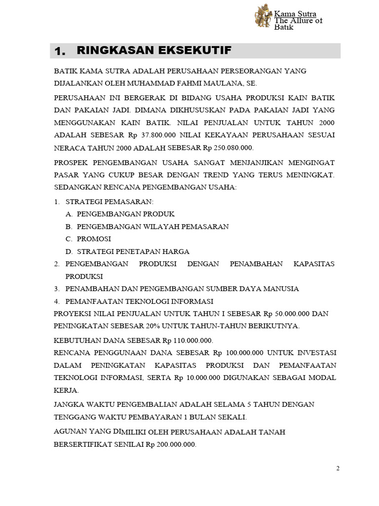Ringkasan Eksekutif | PDF