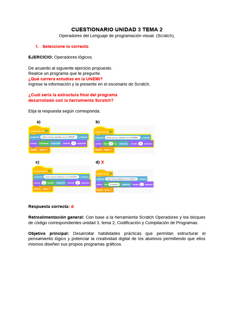 Clase 15 - PC | PDF | Scratch (lenguaje de programación) | Creatividad