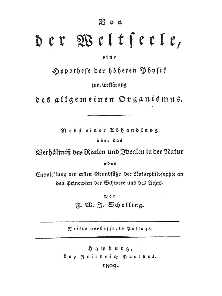 Schelling's On the World Soul Overview | PDF | Immanuel Kant | Metaphysics