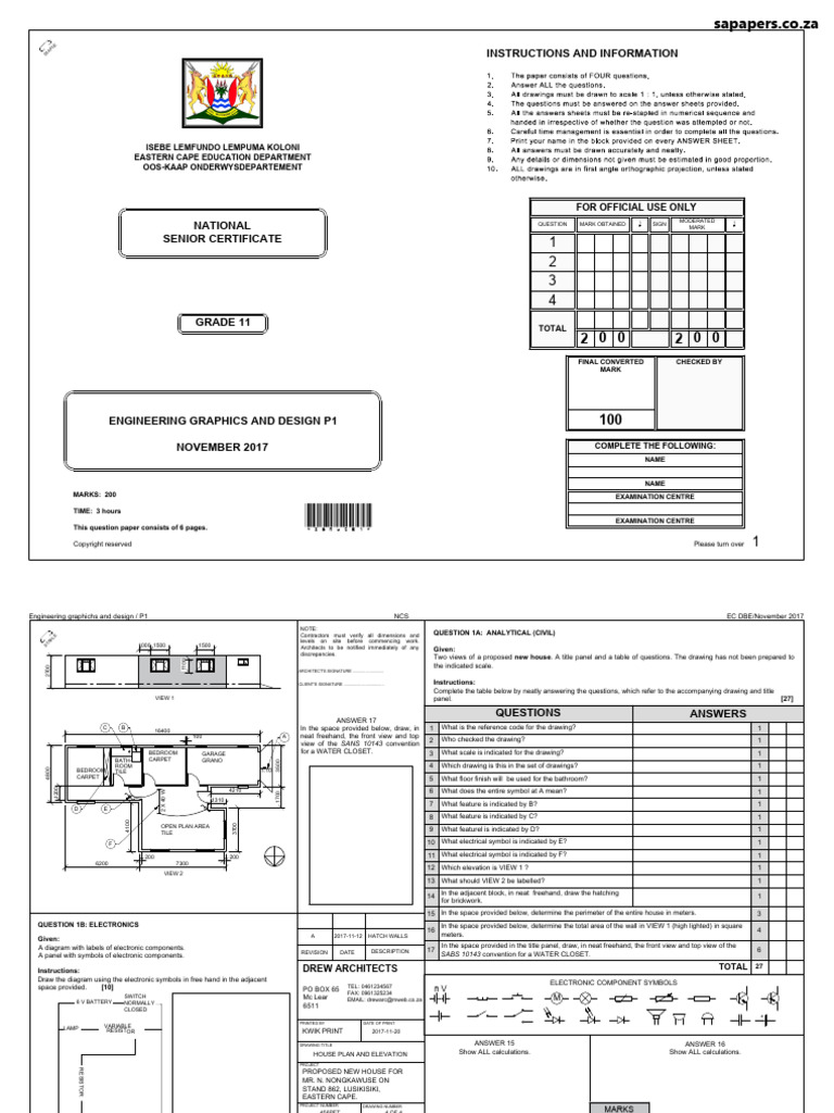 Egd GR 11 Nov 2017 P1 Eng | PDF | Technical Drawing | Door
