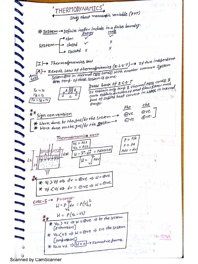 Thermo Notes | PDF