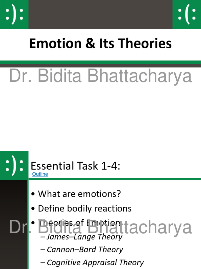 Emotion Theories - PSW Class - Watermark | PDF | Emotions | Psychology