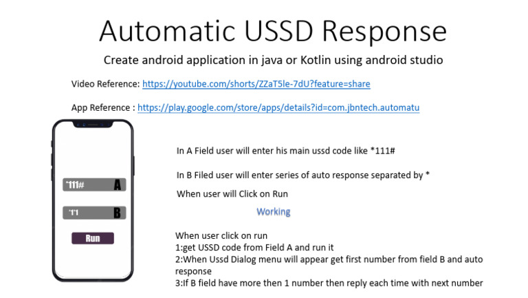 Android USSD Auto-Response App Guide | PDF