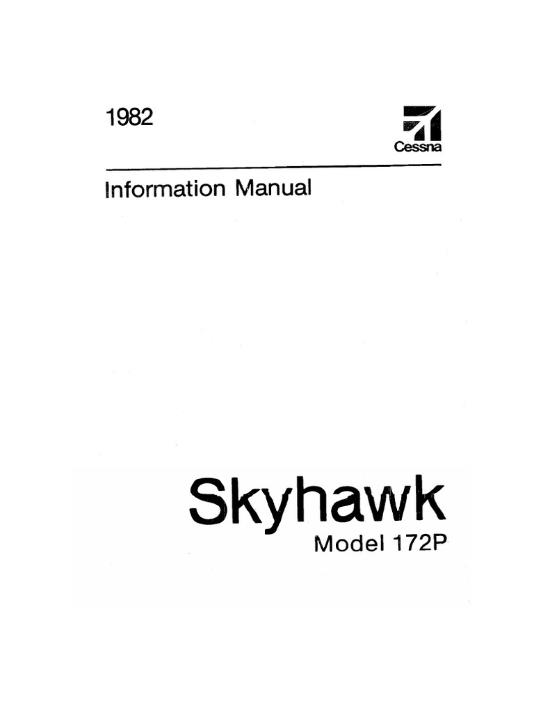 Cessna 172P POH Pilot Operating Handbook C172P | PDF | Technology ...