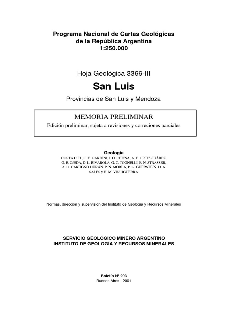 San Luis | PDF | Ciencias de la Tierra | Rocas