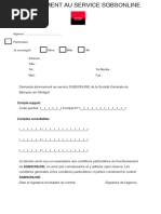 Formulaire BNC | PDF | Banques | Services bancaires en ligne