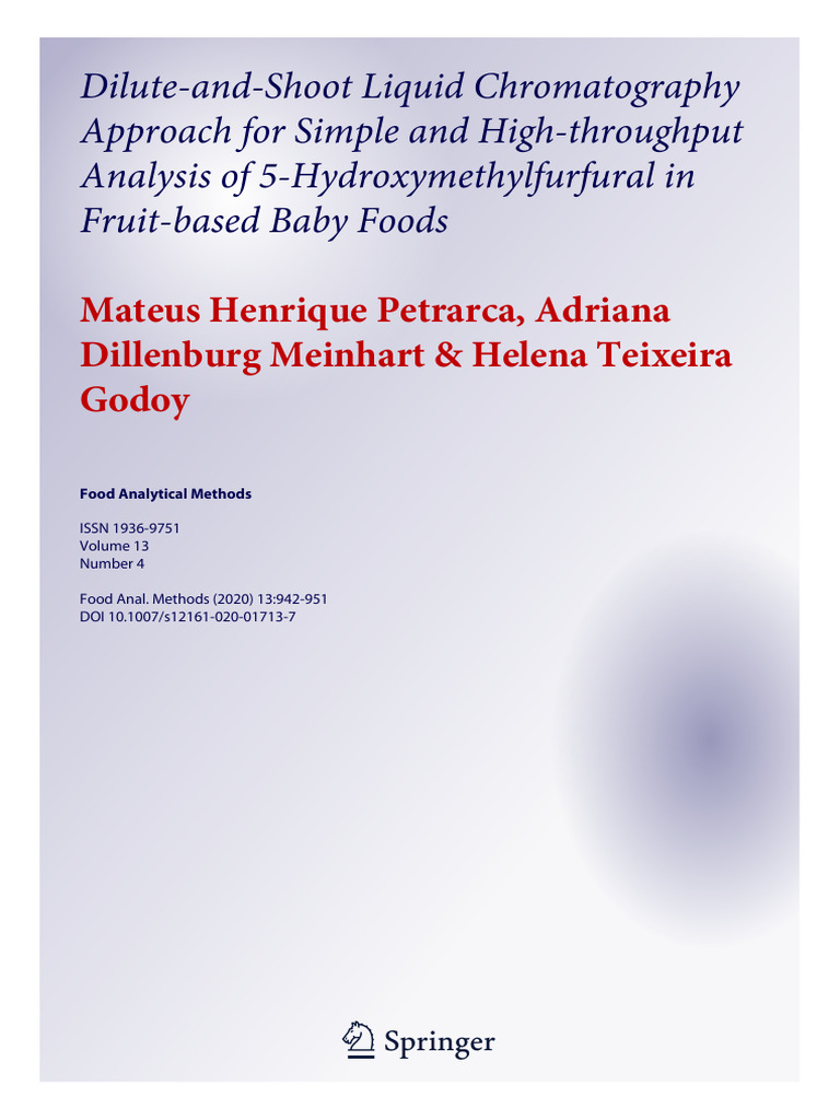 Dilute-and-Shoot Liquid Chromatography Approach For Simple and High ...