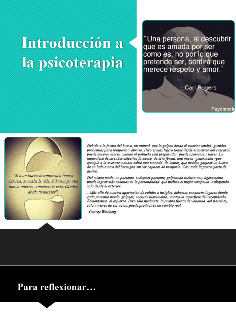 Introducci N A La Psicoterapia | PDF | Psicoterapia | Trauma psicólogico
