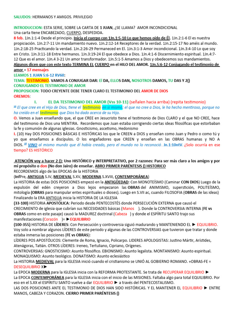 EL TESTIMONIO DE DIOS | PDF | Vida eterna (cristianismo) | Jesús