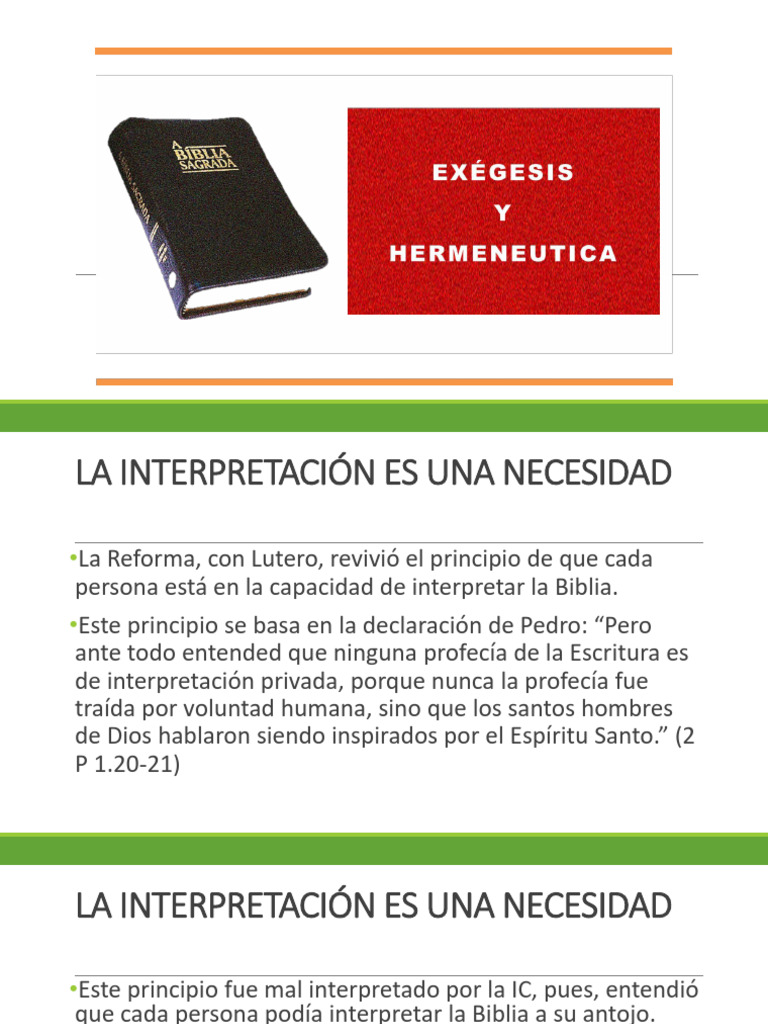Hermenéutica y Exégesis IPUC | PDF | Traducciones | Biblia