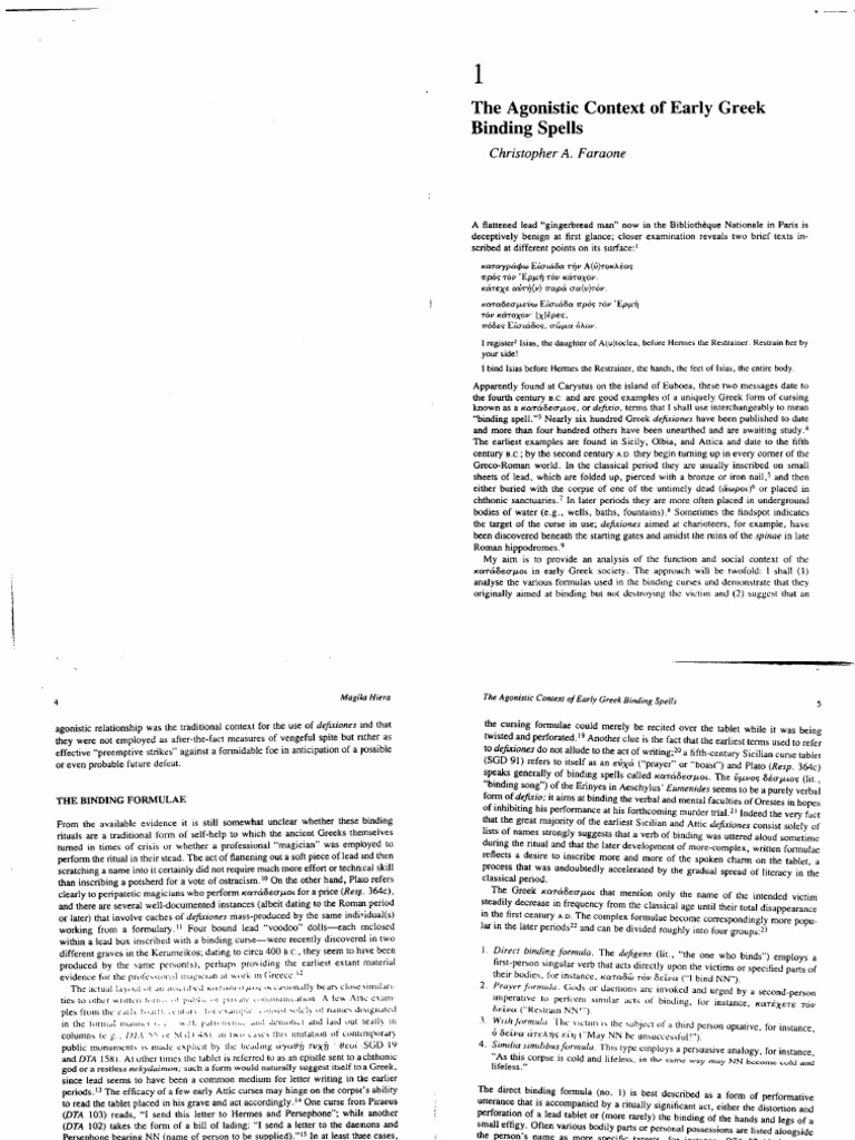 The Agonistic Context of Early Greek Bi | PDF