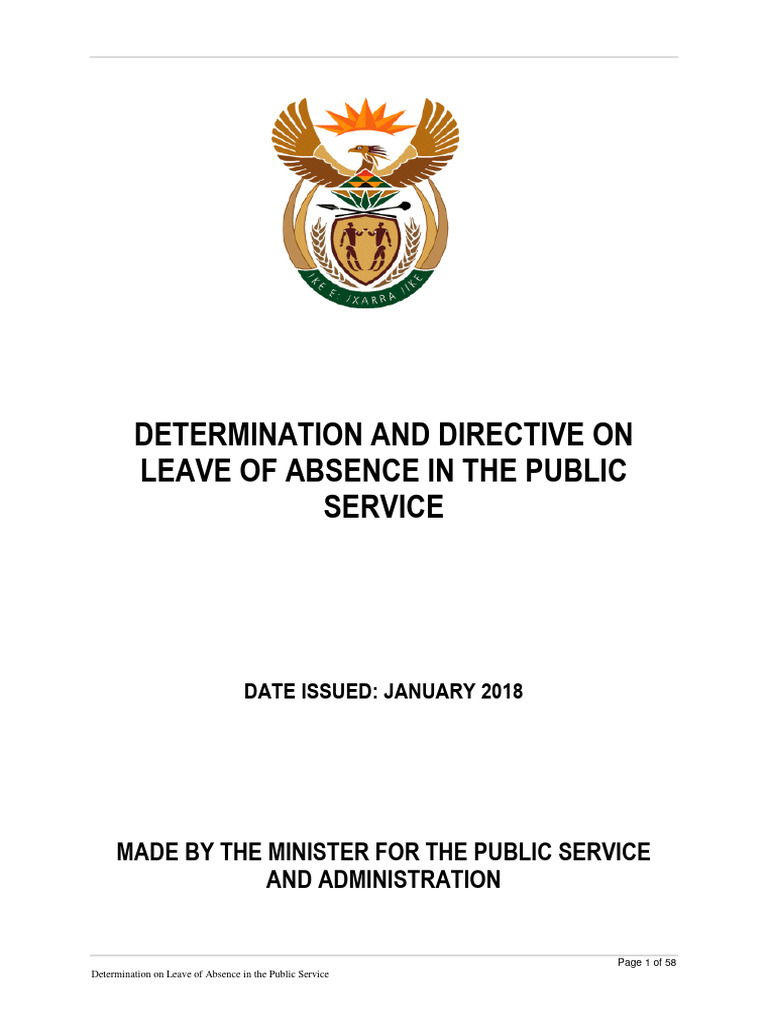Leave of Absence Guidelines for Public Service | PDF | Employment ...