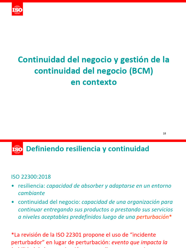 ISO 22301 Continuidad Negocio | PDF | La seguridad informática | Seguridad