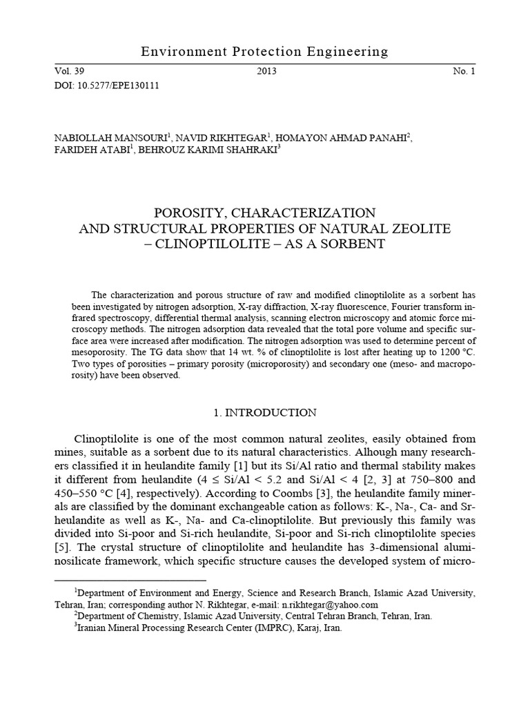 Porosity Characterization And Struc Pdf Adsorption Porosity