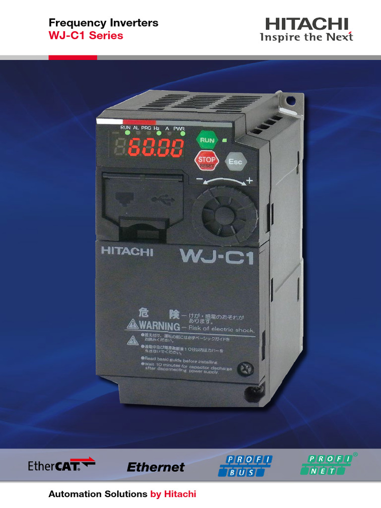WJ-C1 Brochure | PDF | Electric Motor | Programmable Logic Controller