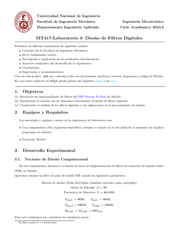 Procesamiento Digital de Señales LAB3 | PDF | Muestreo (procesamiento ... Procesamiento Digital de Señales LAB3 | PDF | Muestreo (procesamiento ...
