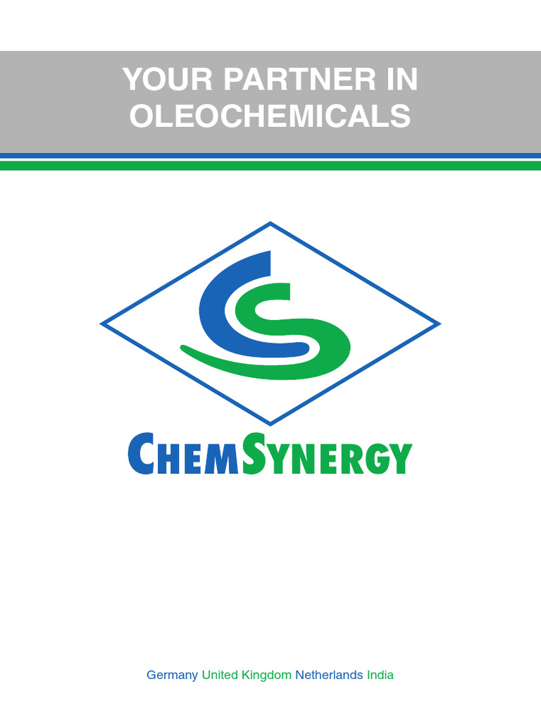 ChemSynergy Product Brochure Rev. 1.4 | PDF | Fatty Acid | Organic ...