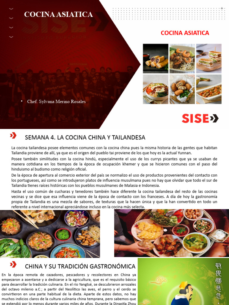 Semana IV Cocina Asiatica | PDF | Cocinando | Cocina