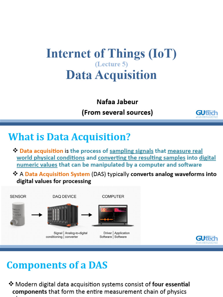 Data Acquisition | PDF | Analog To Digital Converter | Data Acquisition