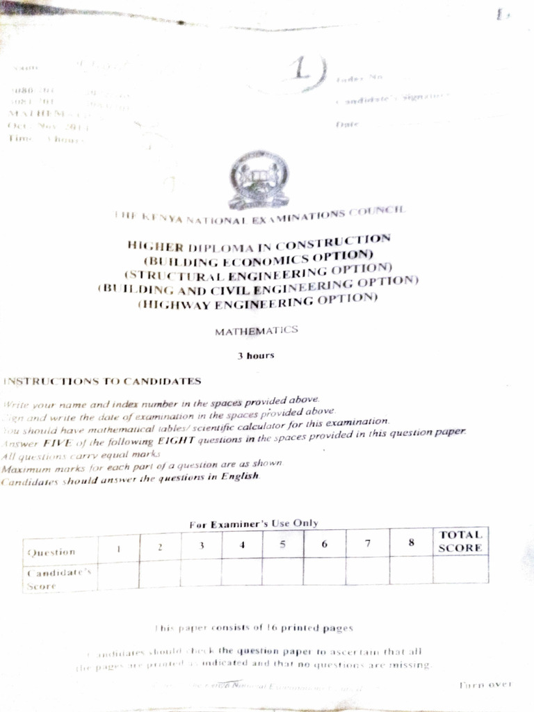 Math HND p.papers | PDF | Equations | Area