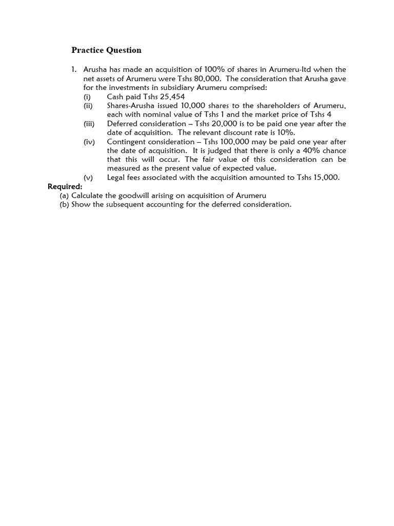 MAF - Practice Question | PDF