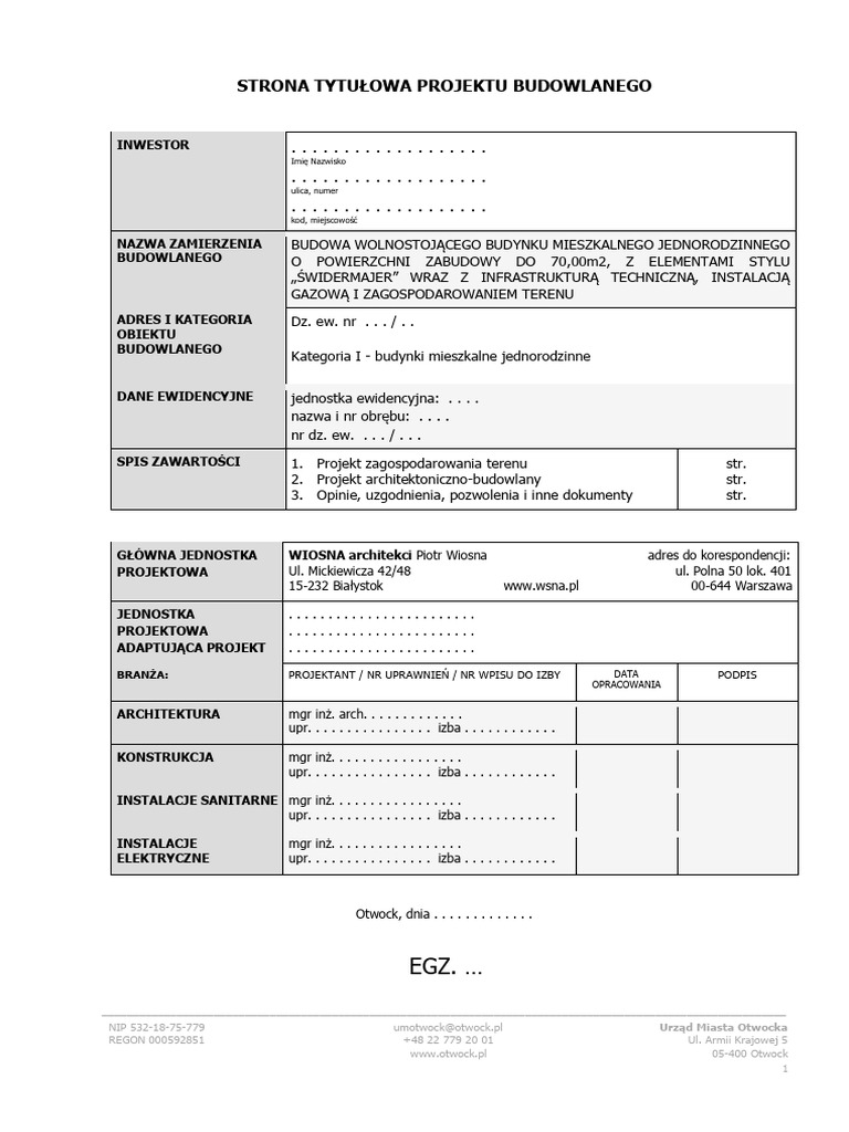 KLA - OUM - 1 - Opis Techniczny PZT | PDF