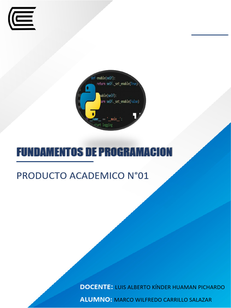 Fundamentos de Programación | PDF | Algoritmos | Lenguaje de programación