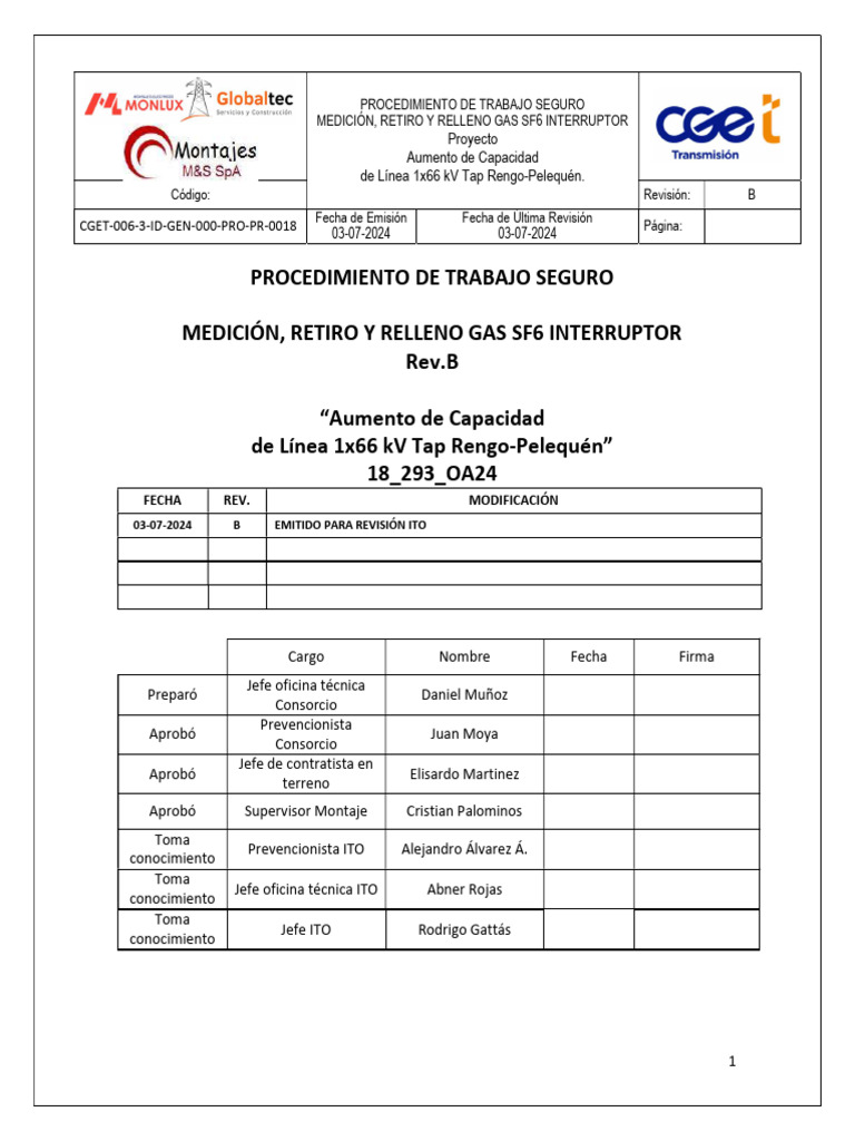 Cget-006-3-Id-Gen-000-Pro-Pr-0018 - B GV-CR | PDF | Calibración | Riesgo