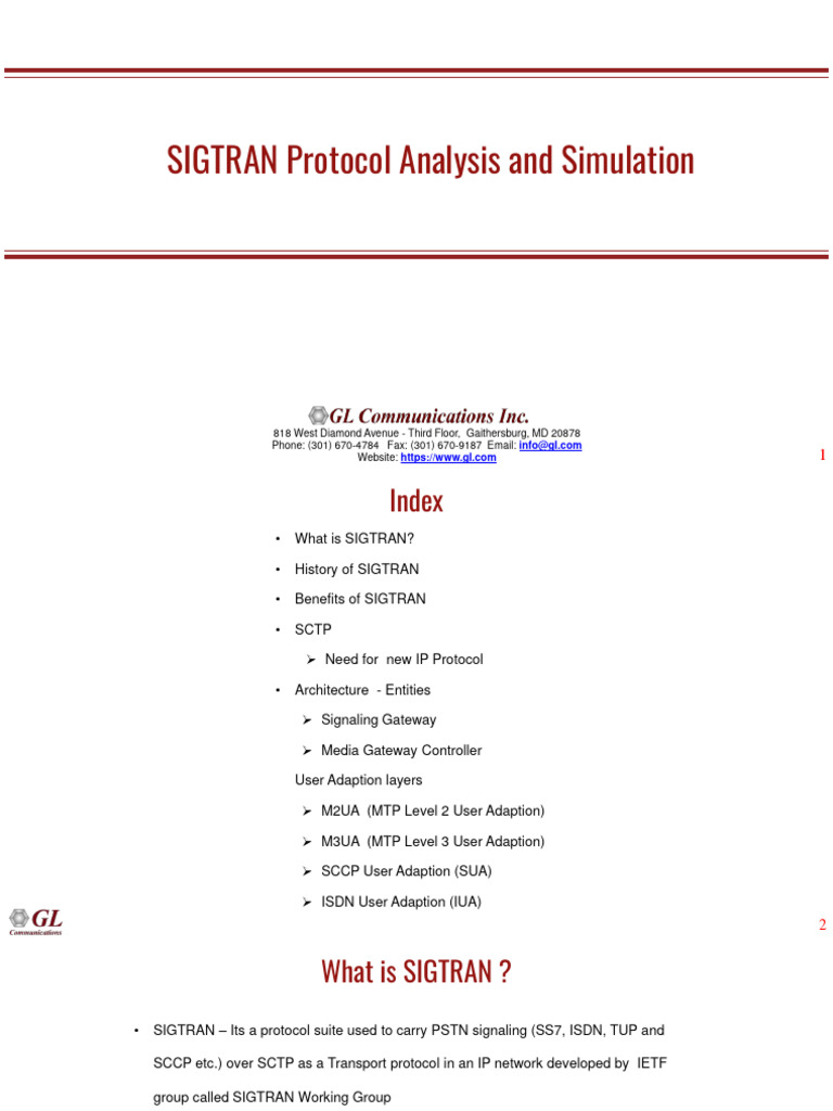 Sigtran Products Presentation Pdf Internet Protocols Internet