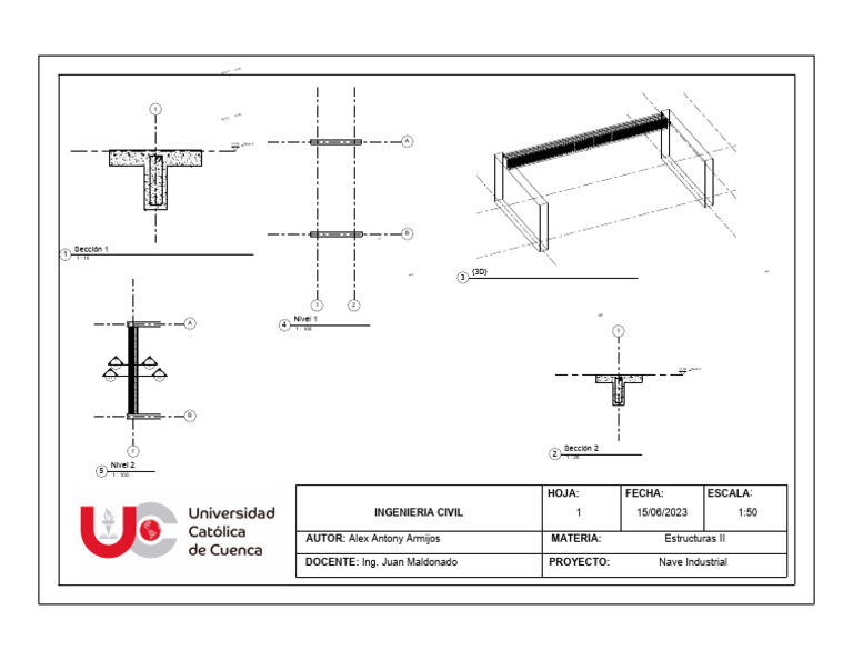 Plano Viga T | PDF | Ingeniería