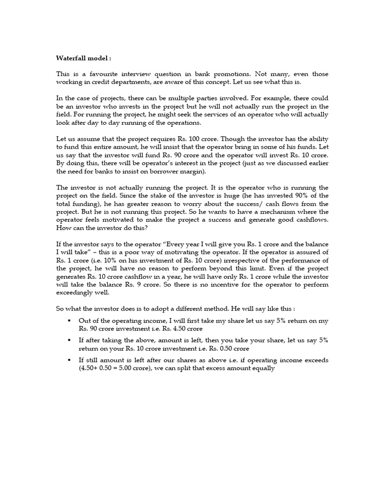 5.-Waterfall-model | PDF | Investing | Private Sector